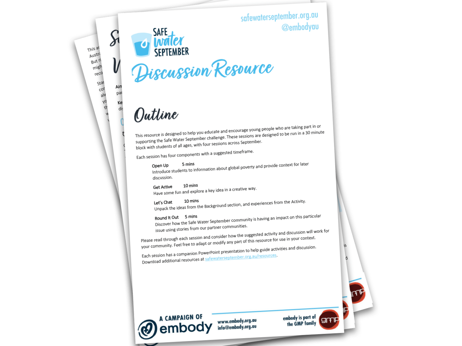 Safe Water September Schools Discussion Pack - Global Mission Partners